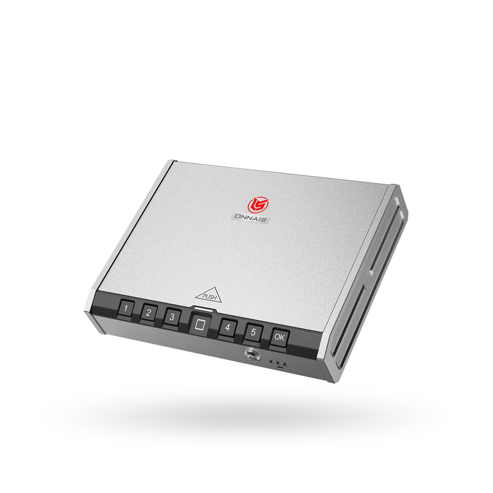 ONNAIS Iron Pro Max Gun Safe Secure Box Fingerprint Keypad Key Access ...